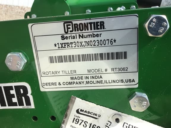 Frontier RT3062 Tillage Rotary Tillage for Sale | Tractor Zoom