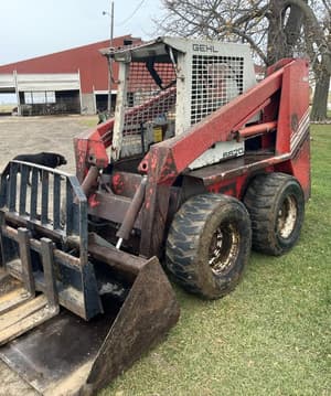 SOLD - Gehl 6620 Skid Steer, (Unknown Hours), Bucket and Pallet Forks ...