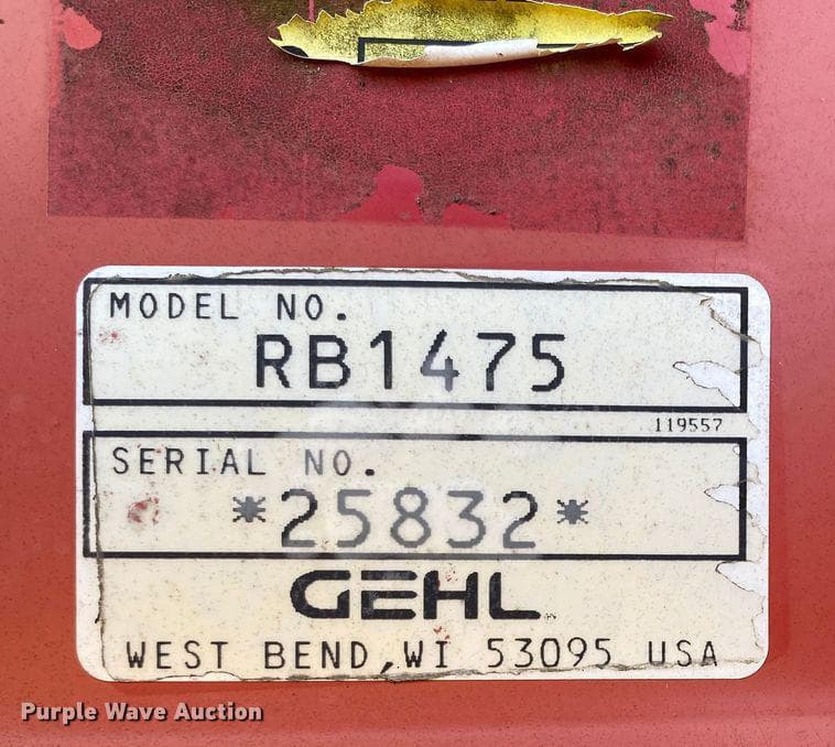 Gehl 1475 Hay and Forage Balers - Round for Sale | Tractor Zoom