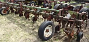 SOLD - GLENCOE 8 ROW RIGID SPRING SHANK 3PT ROW CROP CULTIVATOR W/ ROLLING SHIELDS Tillage ...