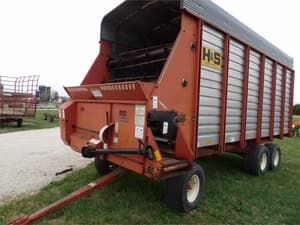 SOLD - H & S SUPER 7+4 18' FORAGE RACK W / KNOWLES TANDEM WAGON ...