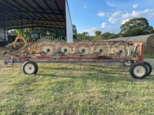 SOLD - H&S 12 Wheel Rake w/ connection Stock No. 4261934 Hay and Forage ...