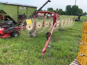 SOLD - H&S Columbia TR79 Inline Wheel Rake, 9 Wheel, Very Low Acres Hay ...
