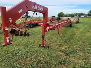 SOLD - Hayliner bale trailer Ag Trailers with 42 Ft | Tractor Zoom