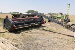SOLD - Hesston 1260 Hydro Swing Swather Hay and Forage with 12 ft ...