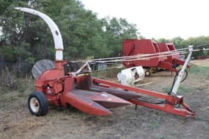 SOLD - Hesston 2000-150 2 row silage Chopper & PickupHead Harvesting ...