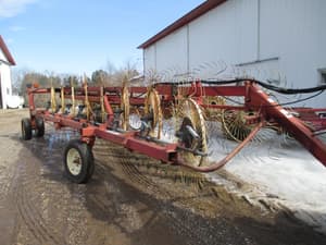 SOLD - Hesston 3986 HI Capacity Wheel Rake - Chippewa Falls WI Hay and ...