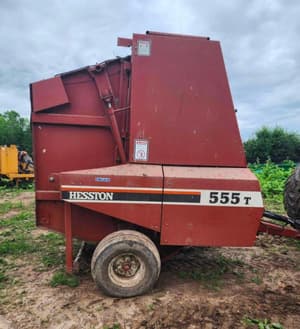SOLD - Hesston 555T Lot No. 35B Hay and Forage with --- Bales | Tractor Zoom