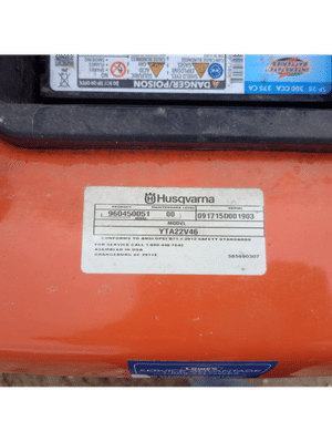 SOLD - Husqvarna YTA22V46 Other Equipment | Tractor Zoom