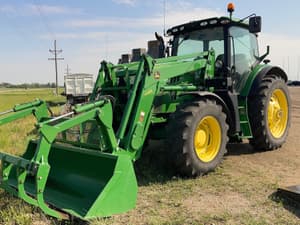 SOLD - ID0726 6140 R JD FWA Tractor w/H360 Loader Tractors with 154 HP ...