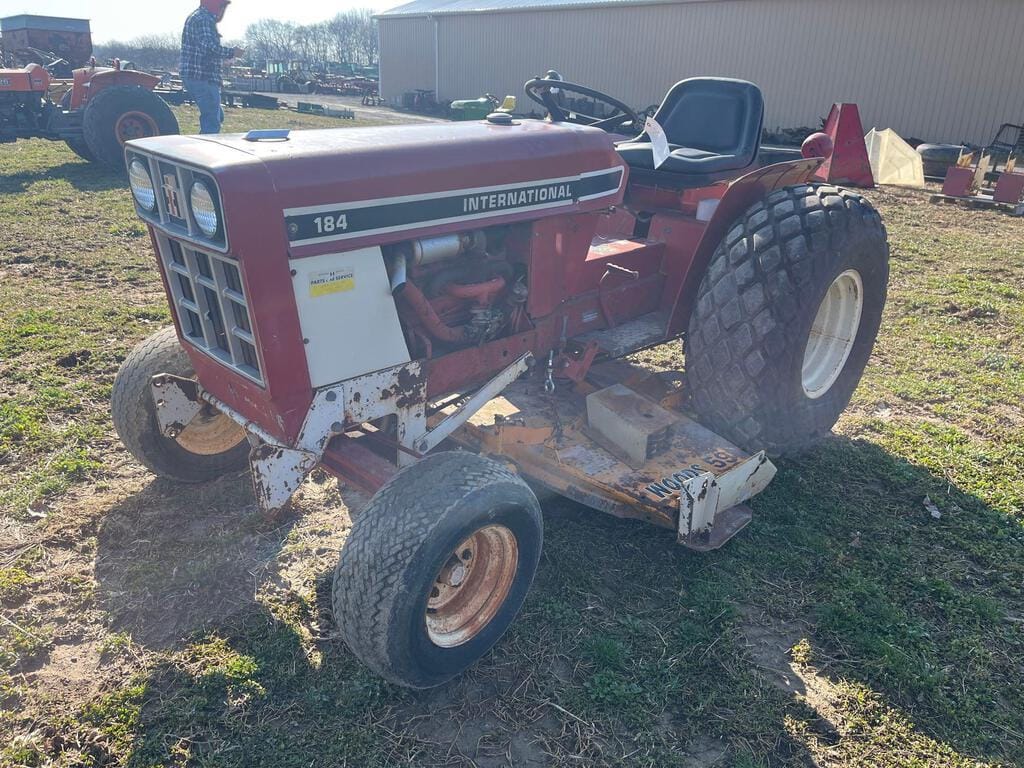 SOLD - IH 184 Cub Lo-Boy w/ Mower Deck & Blade Tractors with 18 HP | Tractor Zoom