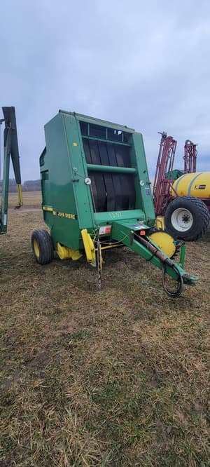 SOLD - JD 435 Round Baler Hay and Forage with --- Bales | Tractor Zoom