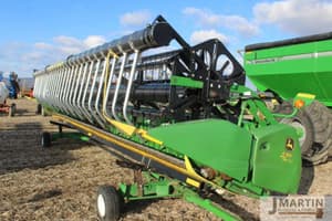 SOLD - John Deere 630F Lot No. 3895 Harvesting with 30 ft | Tractor Zoom