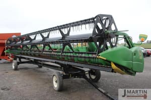 SOLD - John Deere 630F Lot No. 9607 Harvesting with 30 ft | Tractor Zoom