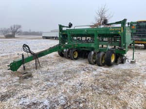 SOLD - John Deere 1535 Drill w/JD 1570 hitch, 15ft- 11 row beans, 15 ...