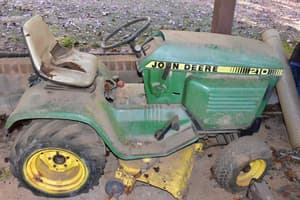 SOLD - John Deere 210 Riding Lawn Mower Garden Tractor Other Equipment ...