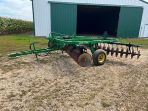SOLD - John Deere 215 14' disk, 9" spacing, good blades, hyd. lift ...