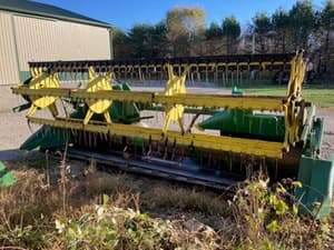 SOLD - John Deere 215 Lot No. 576 Harvesting with 15 ft | Tractor Zoom