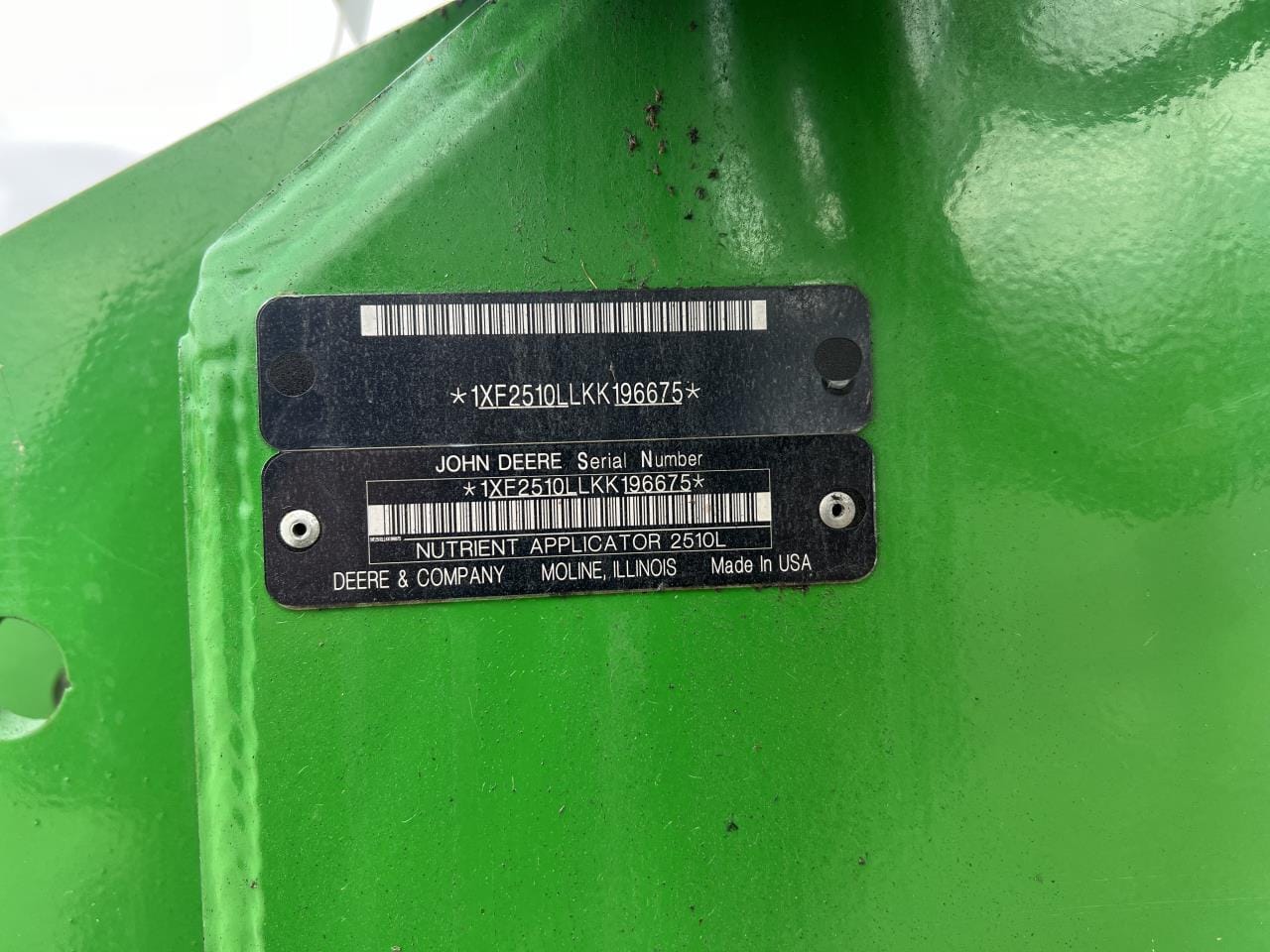 John Deere 2510L Chemical Applicators Fertilizer Applicators - Liquid ...