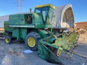 SOLD - John Deere 3300 combine with grain head and 3 row corn head ...