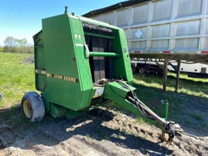 SOLD - JOHN DEERE 335 ROUND BALER Hay and Forage with --- Bales ...