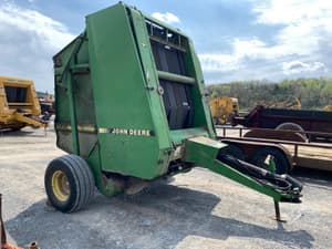 SOLD - JOHN DEERE 435 ROUND BALER Hay and Forage with --- Bales ...