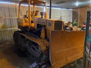 SOLD - John Deere 450E Dozer showing 7016 hours Construction with 7,016 ...