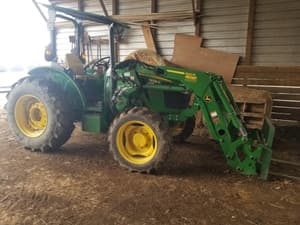SOLD - JOHN DEERE 5065E WHEEL TRACTOR, 374 hrs MFWD, OROPS W/CANOPY ...