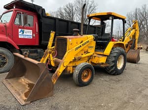 SOLD - JOHN DEERE 510C TURBO LOADER BACKHOE Construction with 4,572 Hrs ...