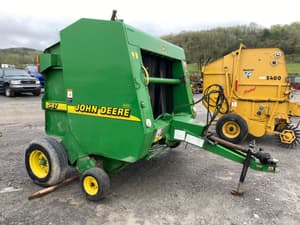 SOLD - JOHN DEERE 547 ROUND BALER Hay and Forage with --- Bales ...