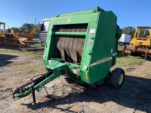 SOLD - JOHN DEERE 557 5x5 ROUND BALER Hay and Forage with --- Bales ...
