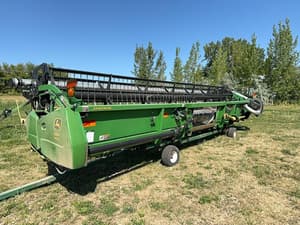 SOLD - John Deere 630F Lot No. 120 Harvesting with 30 ft | Tractor Zoom