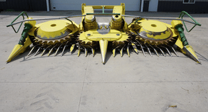 SOLD - John Deere 676 Harvesting with 15 ft | Tractor Zoom
