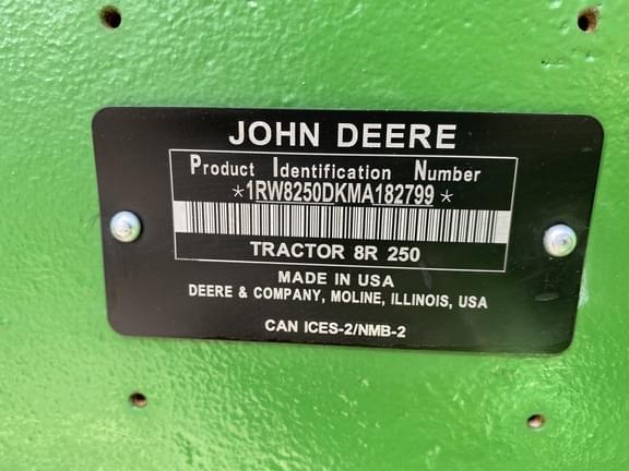 2021 John Deere 8R 250 Tractors 175 to 299 HP for Sale | Tractor Zoom
