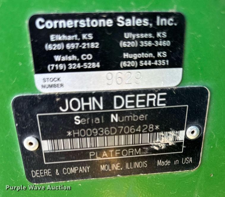 John Deere 936D Harvesting Headers - Platform for Sale | Tractor Zoom