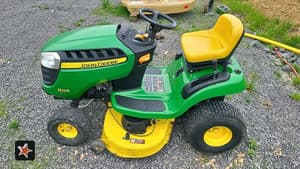 SOLD - John Deere D105 Auto Lawn Mower Other Equipment with 87 Hrs ...