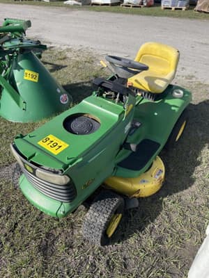 SOLD - JOHN DEERE LT150 RIDING MOWER Other Equipment with --- Hrs ...