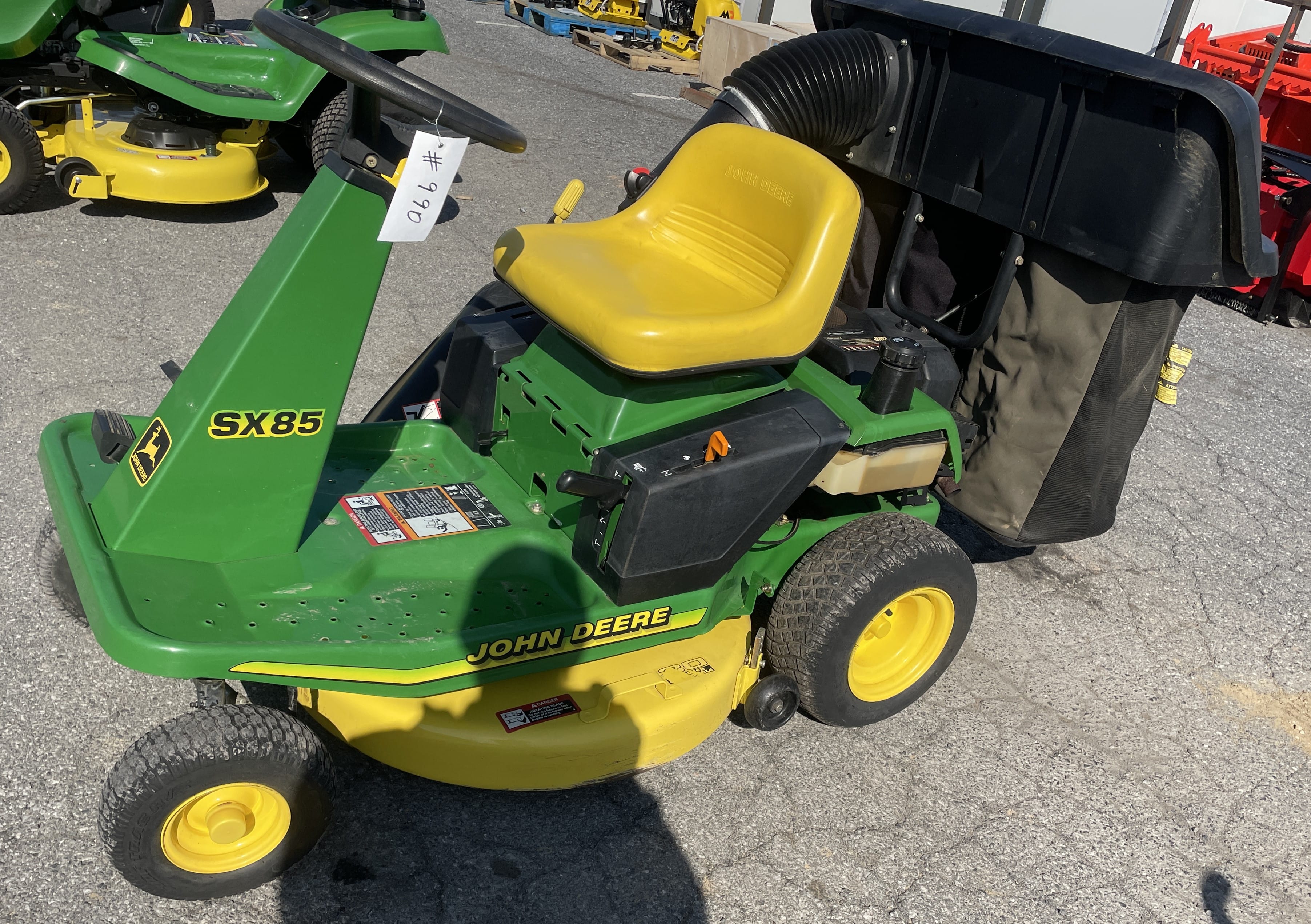 SOLD - John Deere SX85 30" Riding Mower W/ Bagger Other Equipment with ...