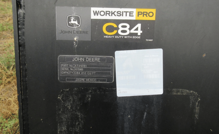 John Deere Worksite Pro C84 Other Equipment Skid Steer Attachments for Sale | Tractor Zoom