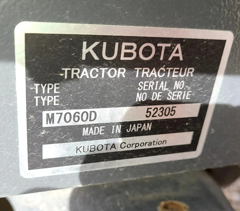 Tractor Zoom - Kubota M7060