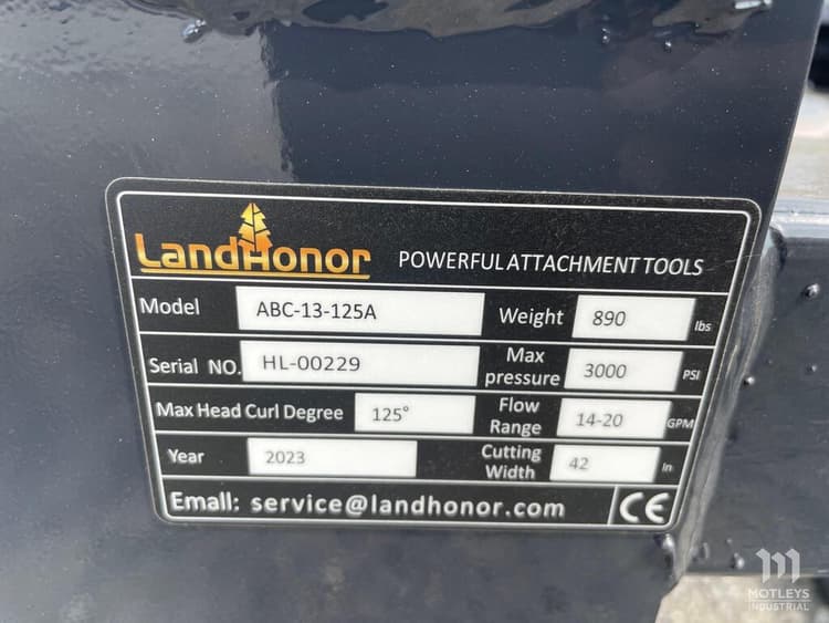 2023 Land Honor ABC-13-125A Other Equipment Skid Steer Attachments for ...
