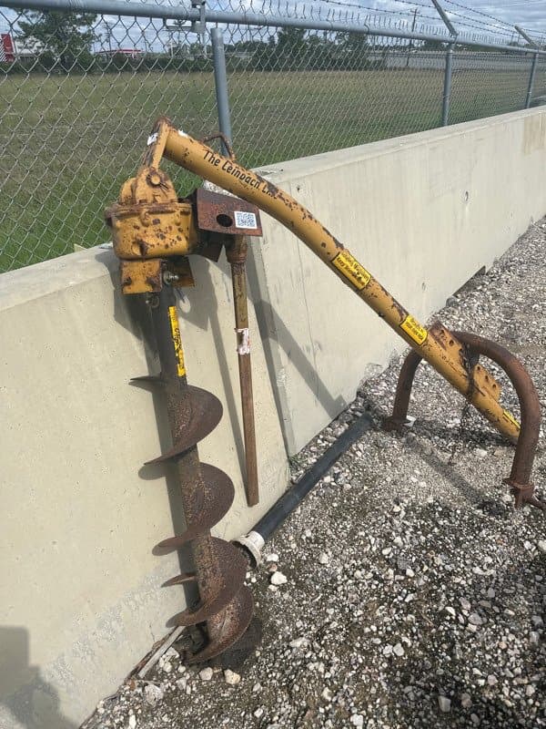 SOLD - Leinbach Line Post Hole Digger Other Equipment 3 Point ...