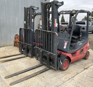 SOLD - LINDE H20 3025Lb Capacity Slab Forklift, Diesel Construction ...