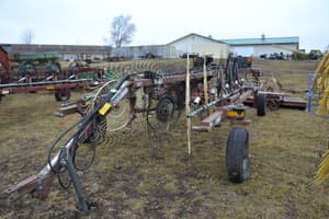 SOLD - M & W BF 10, 10 Wheel V Rake, Lights, Kicker Wheels, Good Rake ...