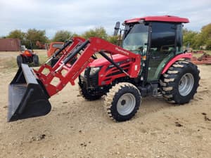 SOLD - Mahindra 2565 Shuttle Cab/Air w/Loader Tractors with 410 Hrs ...