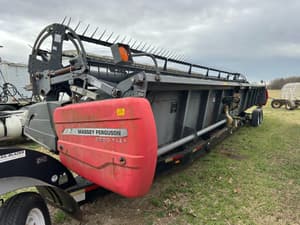SOLD - Massey Ferguson 8200 Lot No. 7424 Harvesting with 30 ft ...