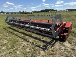 SOLD - Massey Ferguson 9120 Lot No. 1235 Harvesting with 20 ft ...