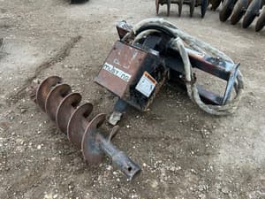 SOLD - Mustang hyd auger drive w/ skid steer quick attach, 12" auger ...