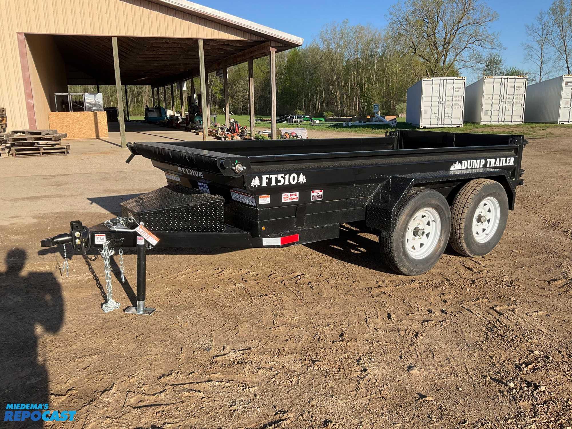 SOLD - New 2024 Industrias America FT510 5x10’ Tandem Axle Dump Trailer ...