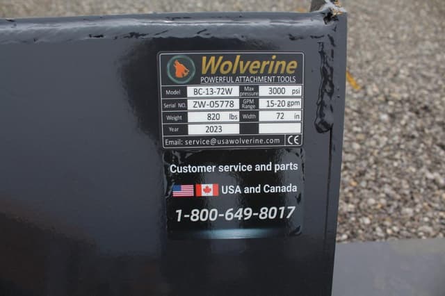2023 Wolverine BC-13-72W Other Equipment For Sale | Tractor Zoom